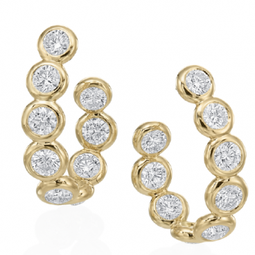 NEW PRODUCT GALLERY: Gumuchian Gold & Diamond Curve Earrings | the ...